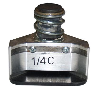 1/4" Concave Corner Cutter Die - O'Brien Engineering Pty Ltd