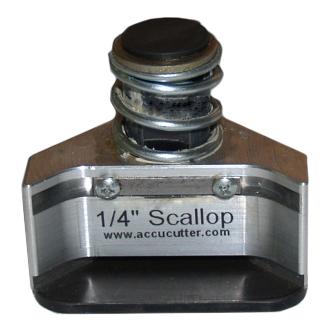 1/4" Scallop Corner Cutter Die - O'Brien Engineering Pty Ltd